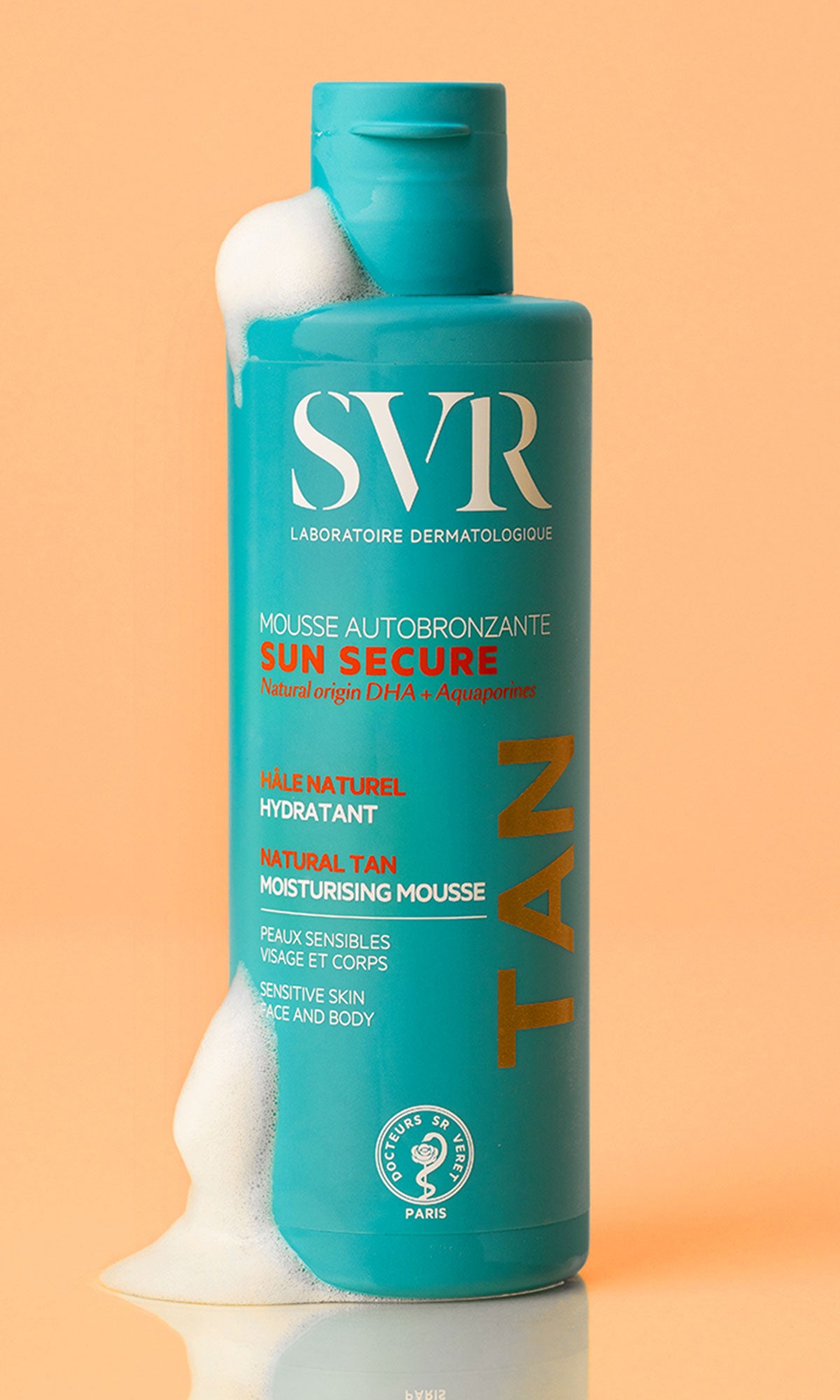 Sun Secure Mousse Autobronzante - Natural, hydrating tan